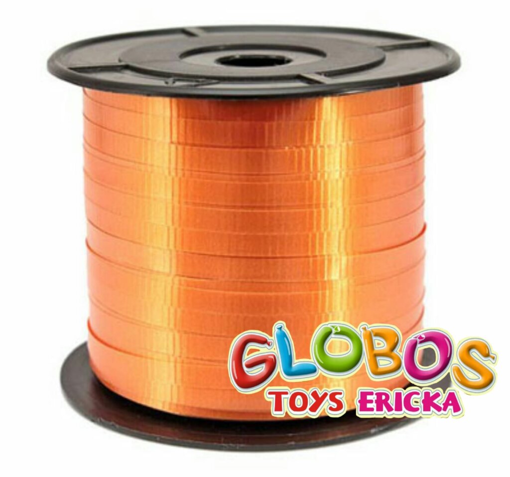 Rollo de listón Curlin seda Naranja colors Globos Toys Ericka