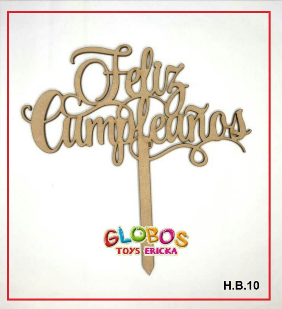 Cake Topper Cumpleaños Globos Toys Ericka