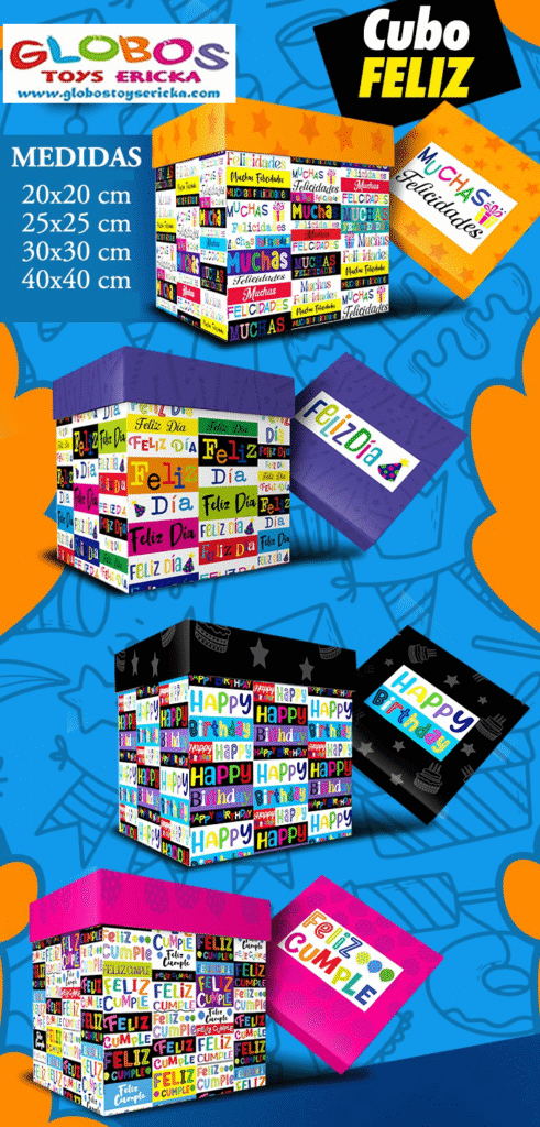 Cubo Feliz - Globos Toys Ericka